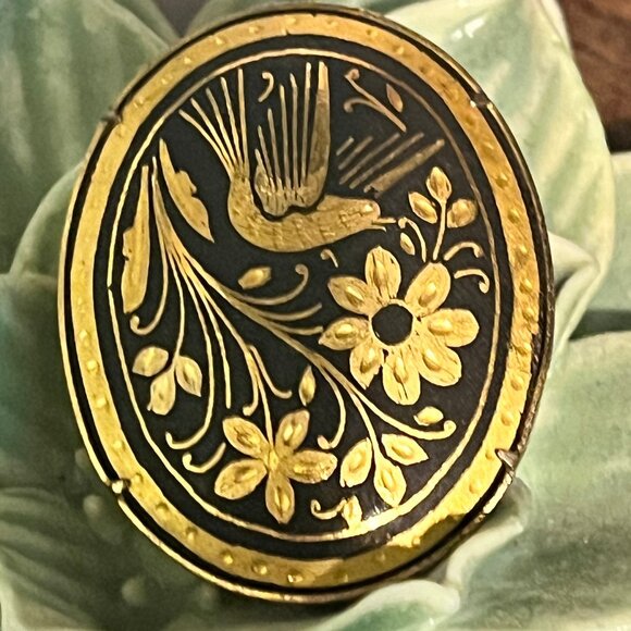 Accessories | Vintage Damascene Spanish Pin | Poshmark